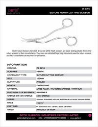 Suture Heath Cutting Scissor at Best Price in Sawai Madhopur | Sng ...
