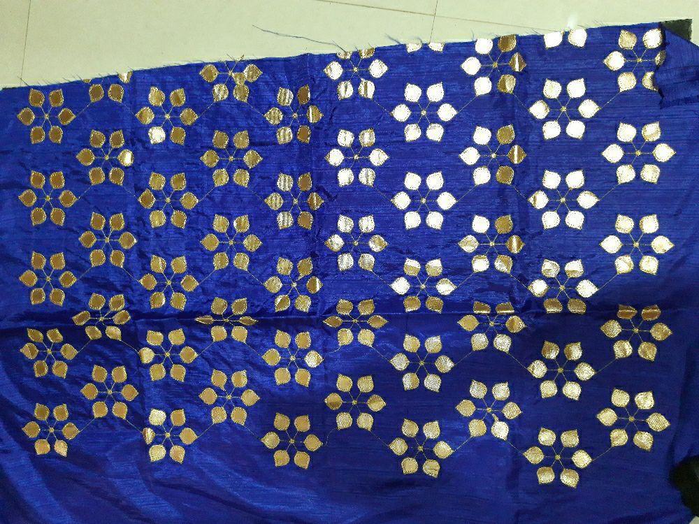 Gota Pati Fabric - Allover Georgette, 48 Inch Width, Light Yellow, 30 ...