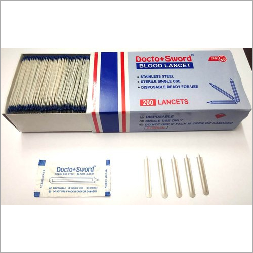 Stainless Steel Blood Lancet - Eto Sterile, Disposable Type: Blood ...