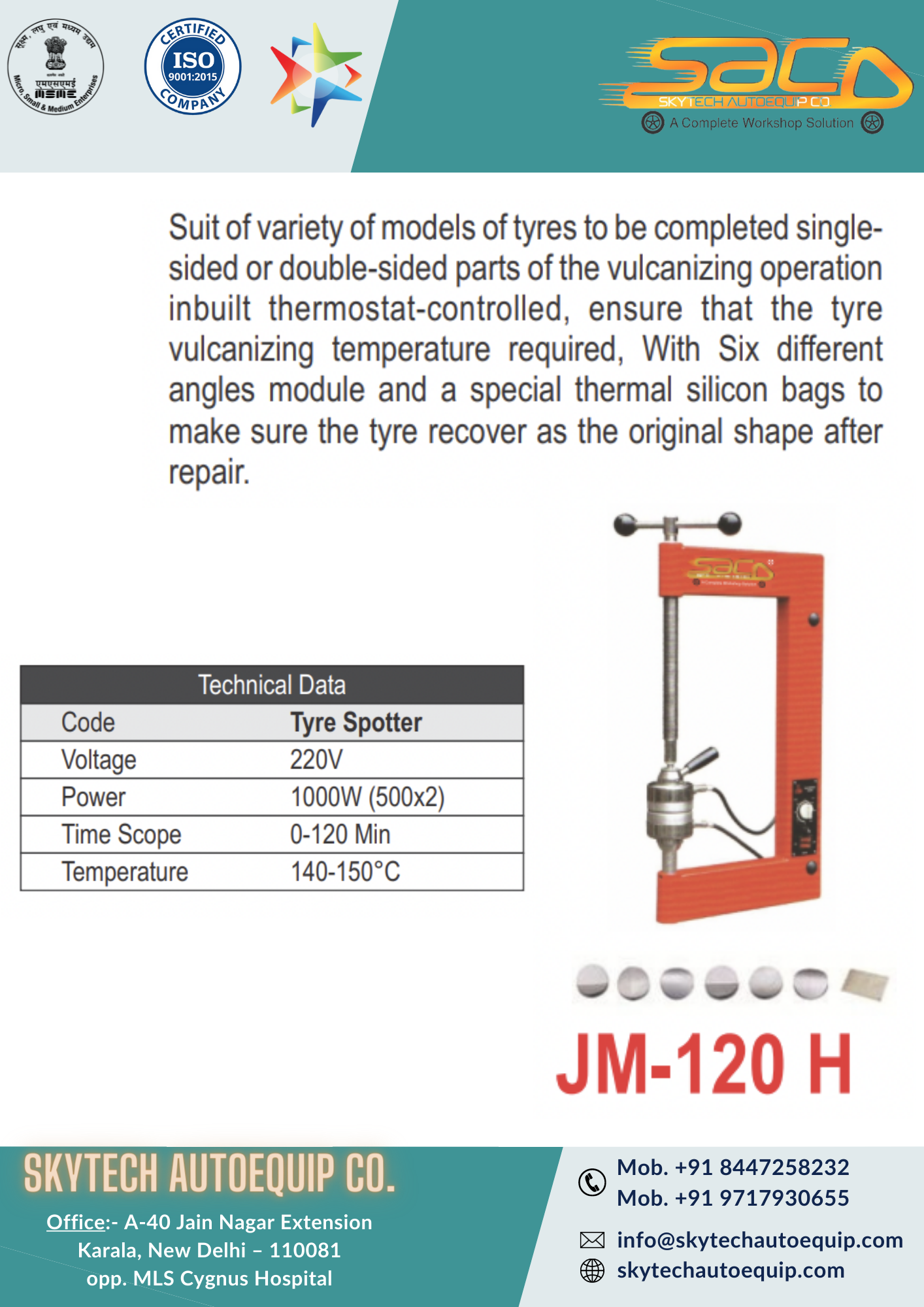 Tyre Spotter at Best Price in Delhi, Delhi | Skytech Autoequip Co.