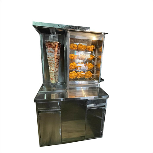 Shawarma With Chicken Grill Machine Application: Commercial at Best ...