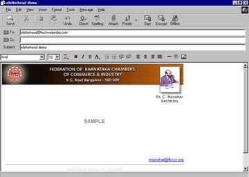 E-letterhead Sample at Best Price in Bengaluru, Karnataka | Techweb Technologies Pvt. Ltd.