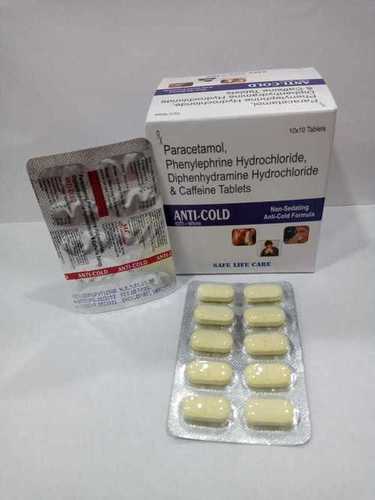 Anti Cold Tablets - Paracetamol 500mg, Phenylephrine 5mg ...