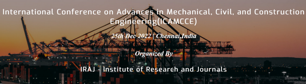 International Conference On Advances In Mechanical Civil And ...