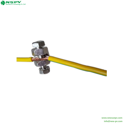 Silvery Solar Grounding Clip Solar Panel Earthing Clamps at Best Price ...