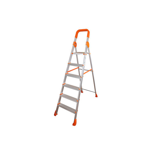 6 Step Orange Color Aluminium Ladder Size: Customised at Best Price in ...