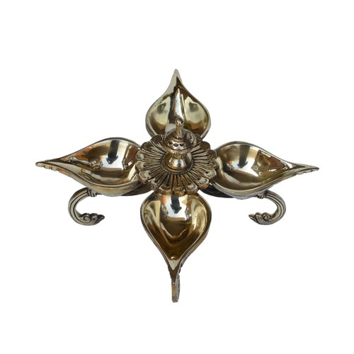 Brass Diya 4 Diya Brass Oil Deepak Handcrafted Or Traditionally ...