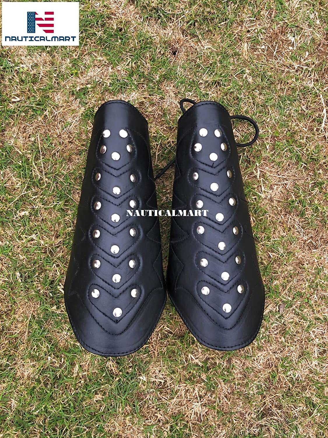 Nauticalmart Leather Greek Armor Arm Guard Vambrace - Leg Gurd Replica ...