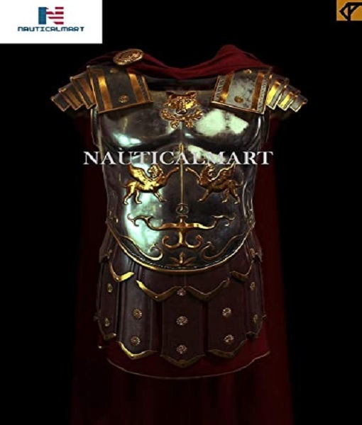 Greek Armor Costume NauticalMart Brass Muscle Body Armor Cuirass W ...