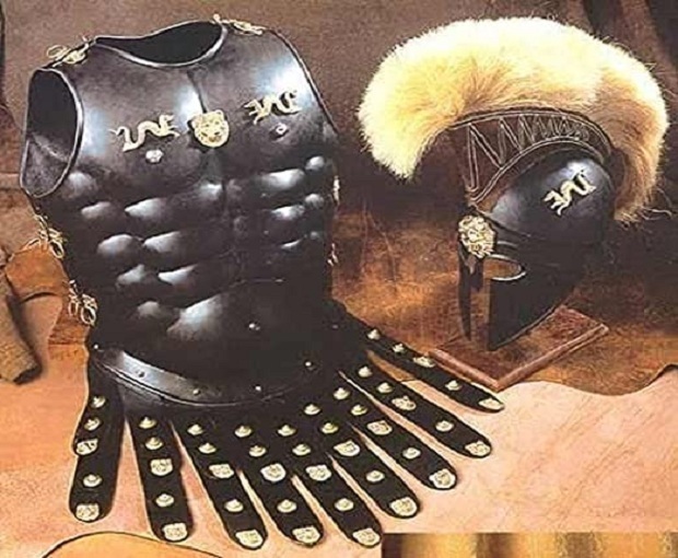 Nauticalmart Halloween Costume Collectible Greek Roman Muscle Armor ...
