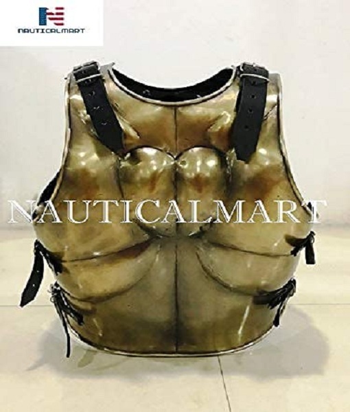 Larp Muscle Breastplate Cuirass Roman Greek Medieval Armor Halloween ...