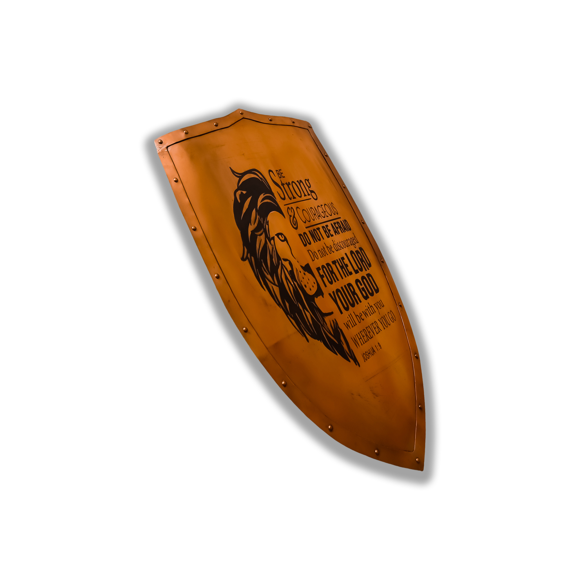 Mini Medieval Heavy Lion Shield (10in X 16in) Battle-ready Shield ...