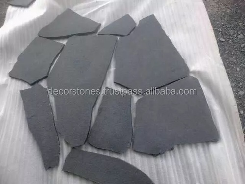 Kadappa Black Limestone Flagstone Slabs - Irregular Sizes 30-90 Cm, 2.5 ...