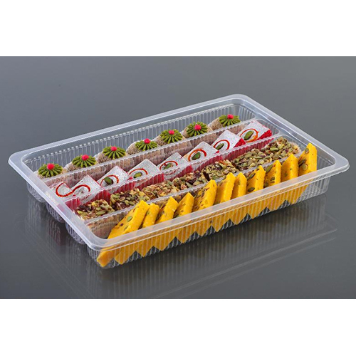 Indian Sweet Tray - Plastic Material, Transparent Design | High-quality ...