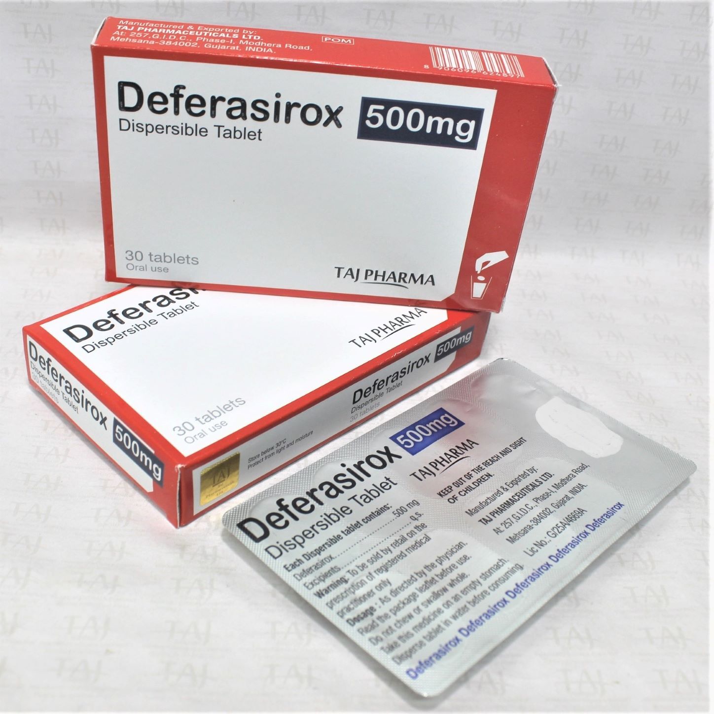 Deferasirox Dispersible Tablets - 500mg, 100 Count | Suitable For Iron ...