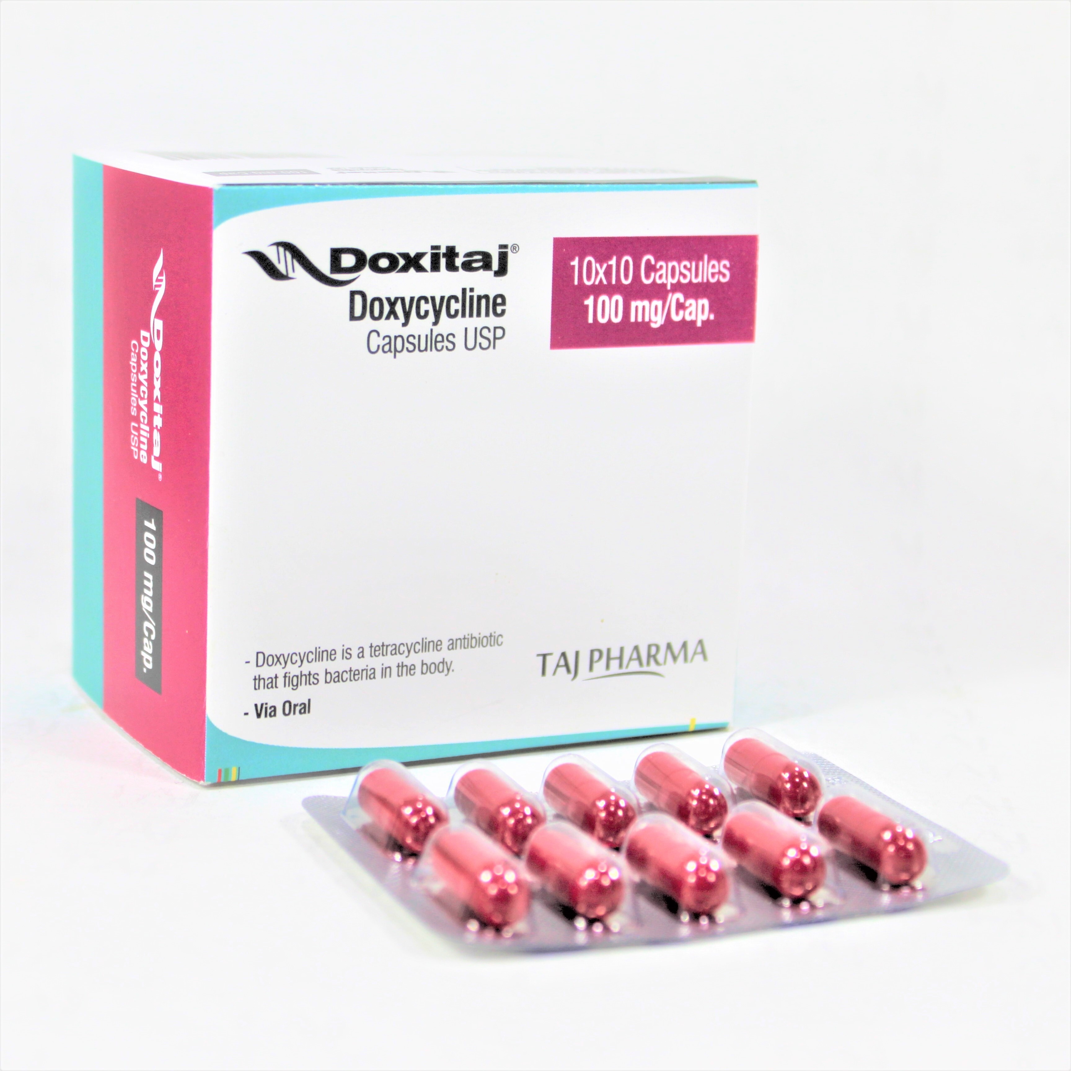 Doxycycline Capsule Usp - 100mg Hard Gelatin Capsules | Antibacterial ...
