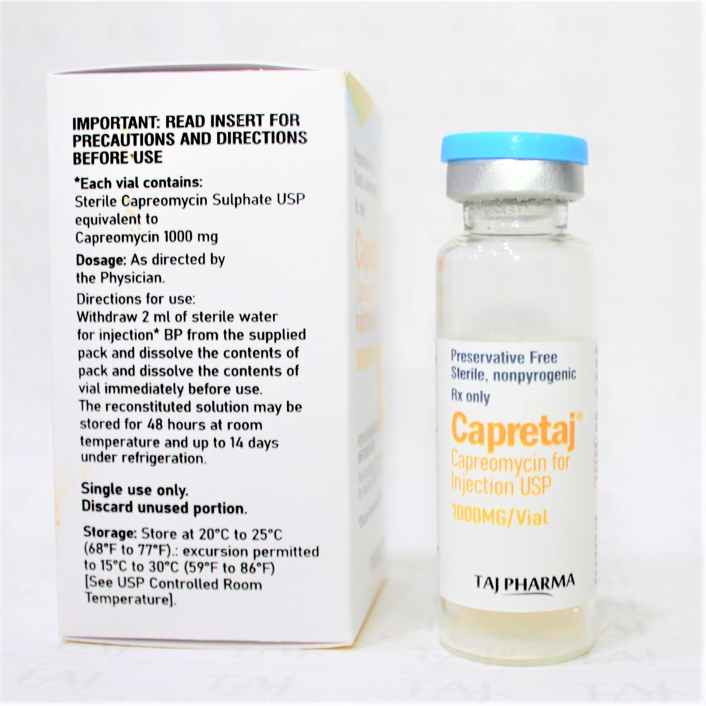 Capreomycin For Injection Usp 1000mg Expiration Date: 2 Years at Best ...