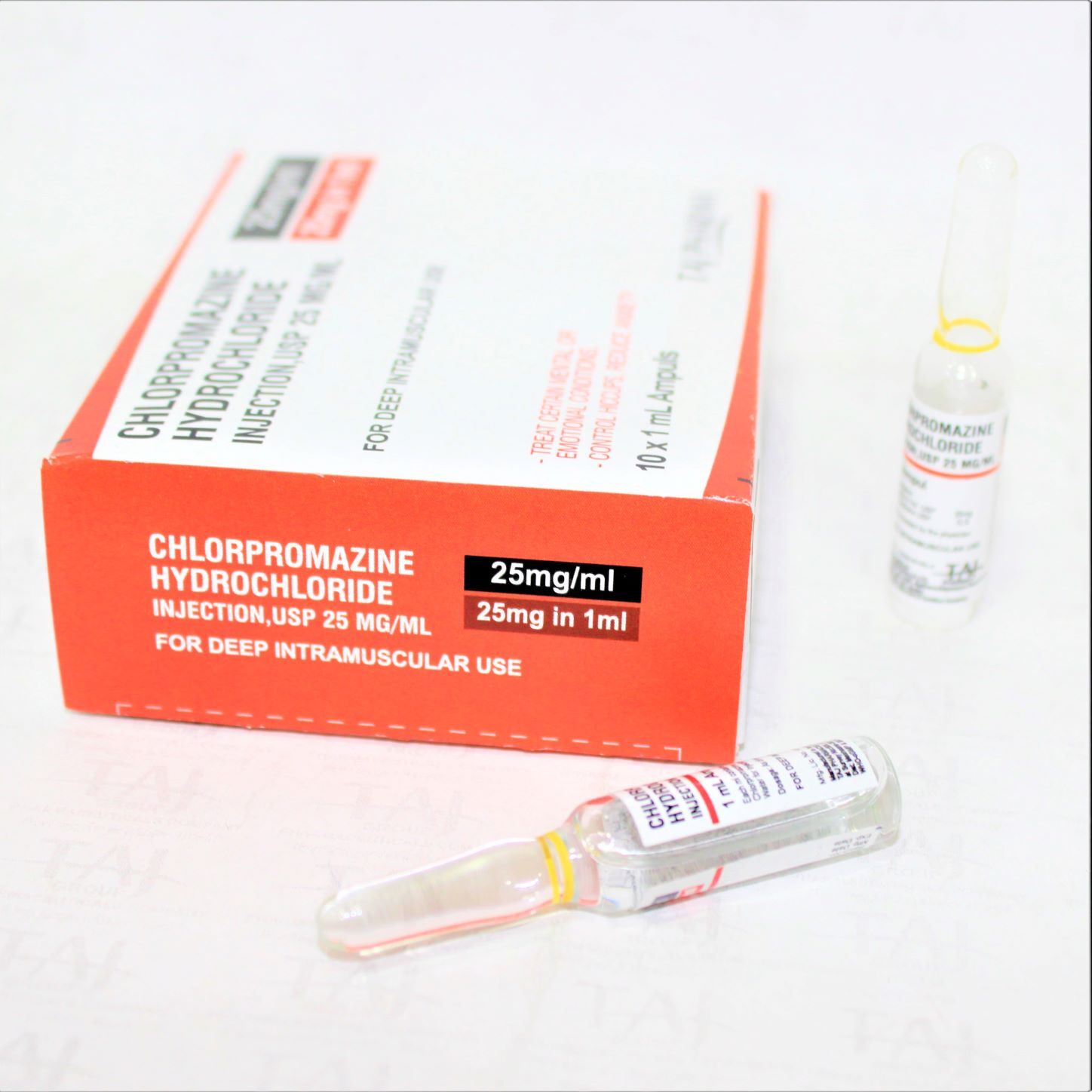 Chlorpromazine Hydrochloride Injection Usp 25mg/ml Expiration Date: 2 ...