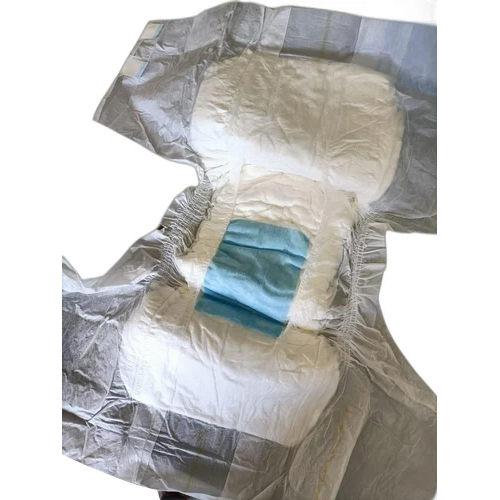Disposable Adult Diaper - Xxl Size, White Non Woven Fabric | High ...