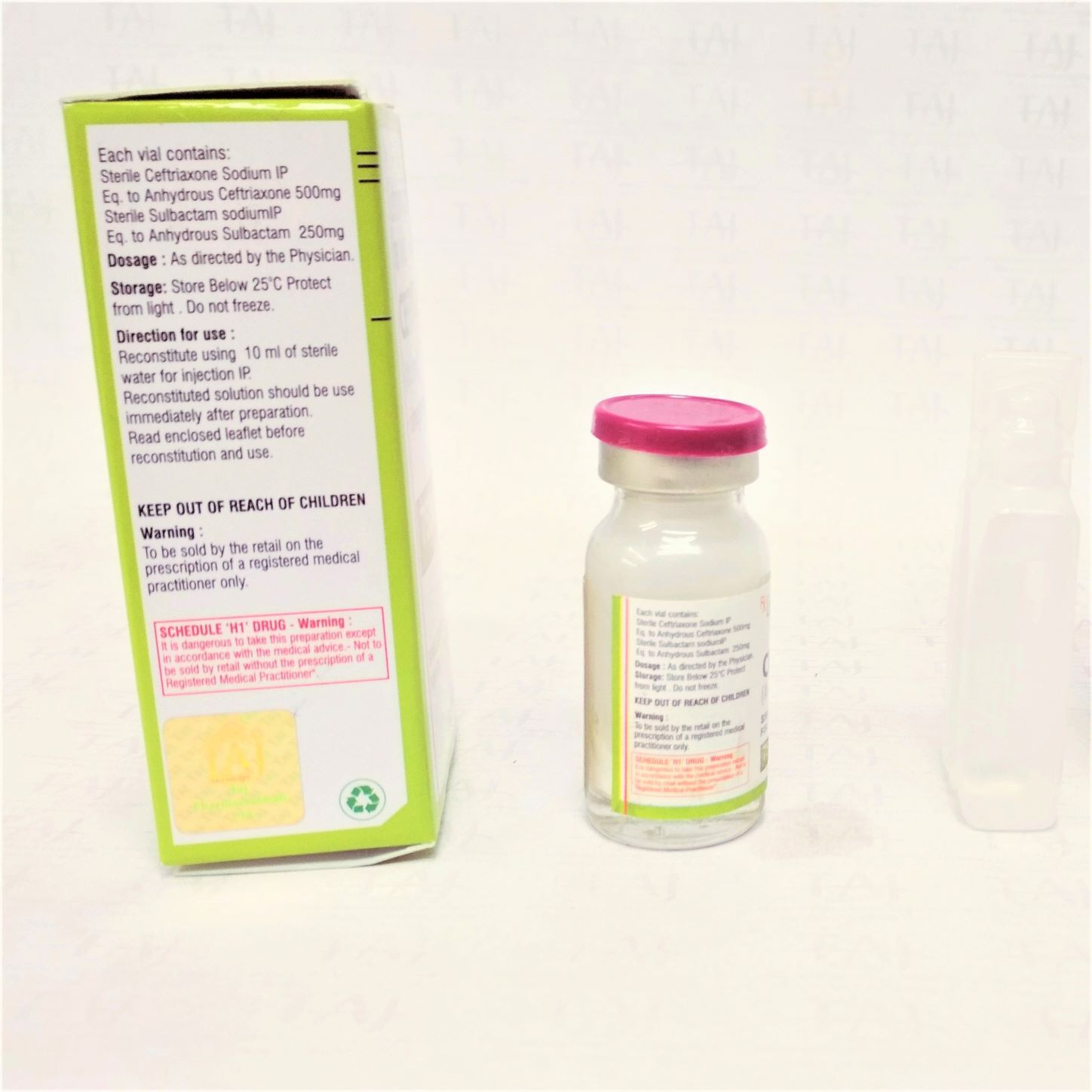 Ceftriaxone And Sulbactam For Injection 750mg at Best Price in ...