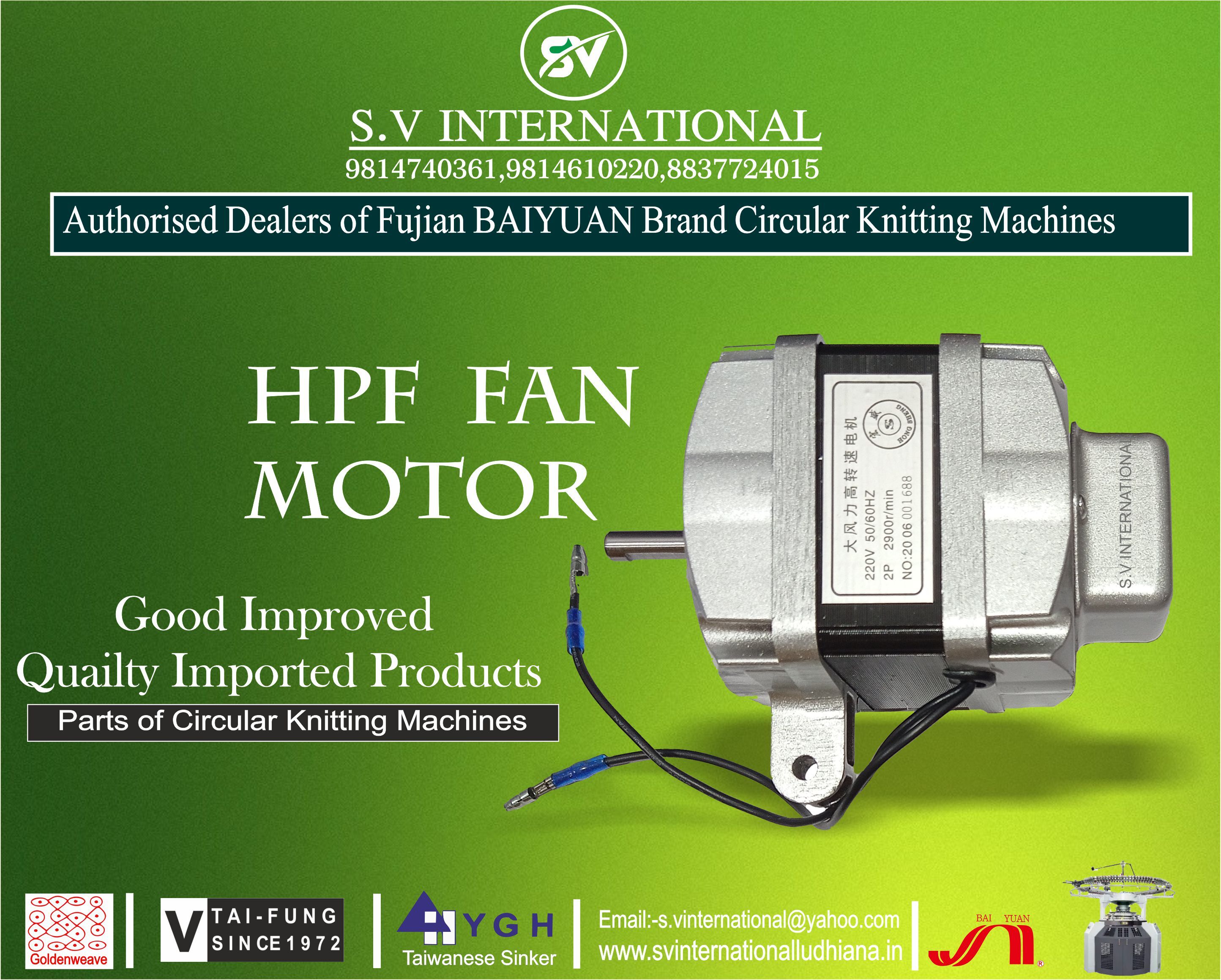 Hpf Fan Motor at 2500.00 INR in Ludhiana, Punjab | S.v International