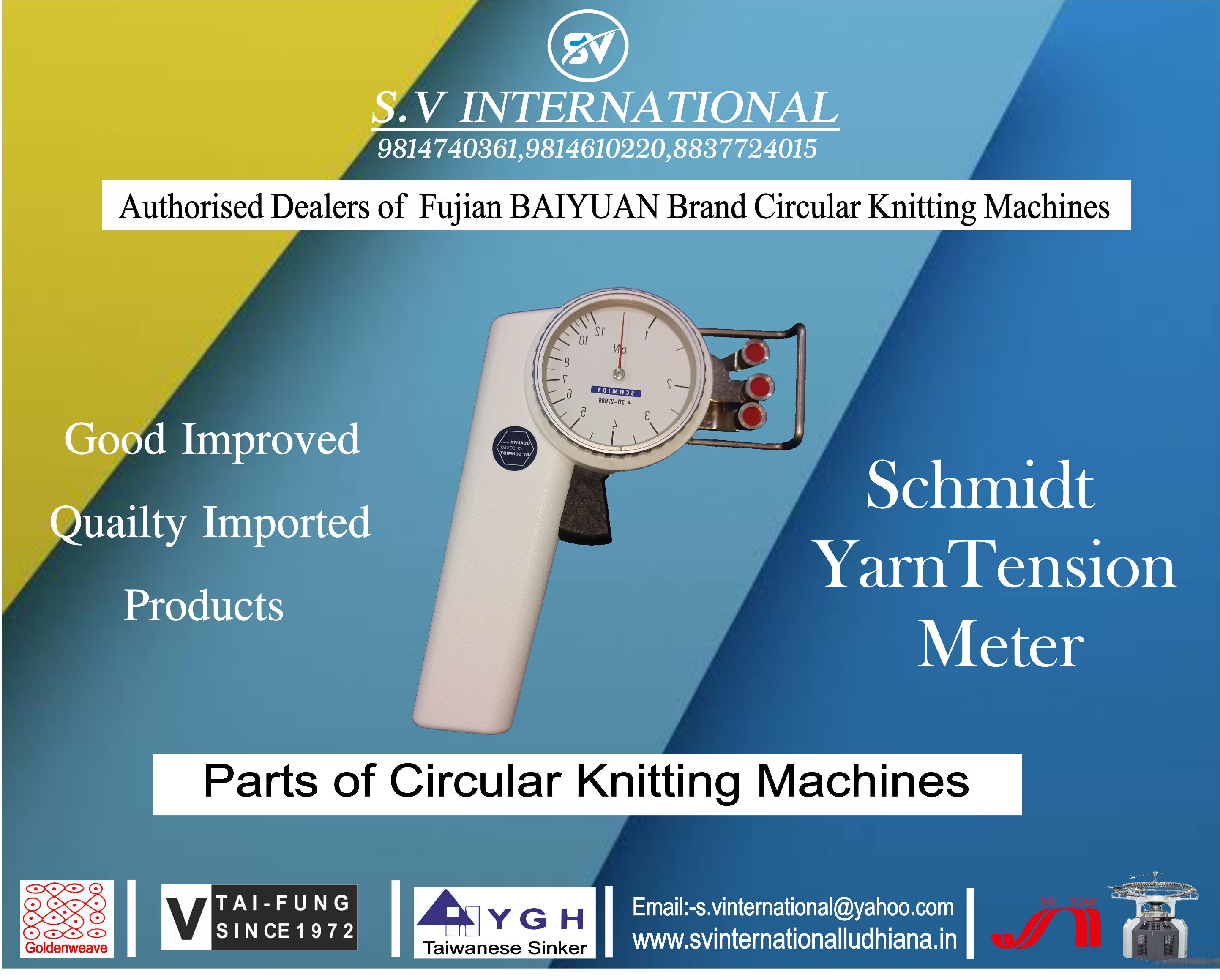 Schmidt Yarn Tension Meter at 38500.00 INR in Ludhiana | S.v International