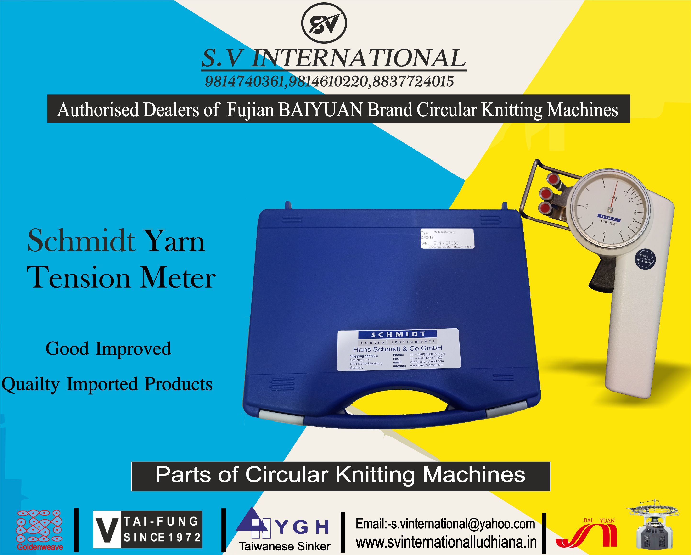 Schmidt Yarn Tension Meter at 38500.00 INR in Ludhiana | S.v International