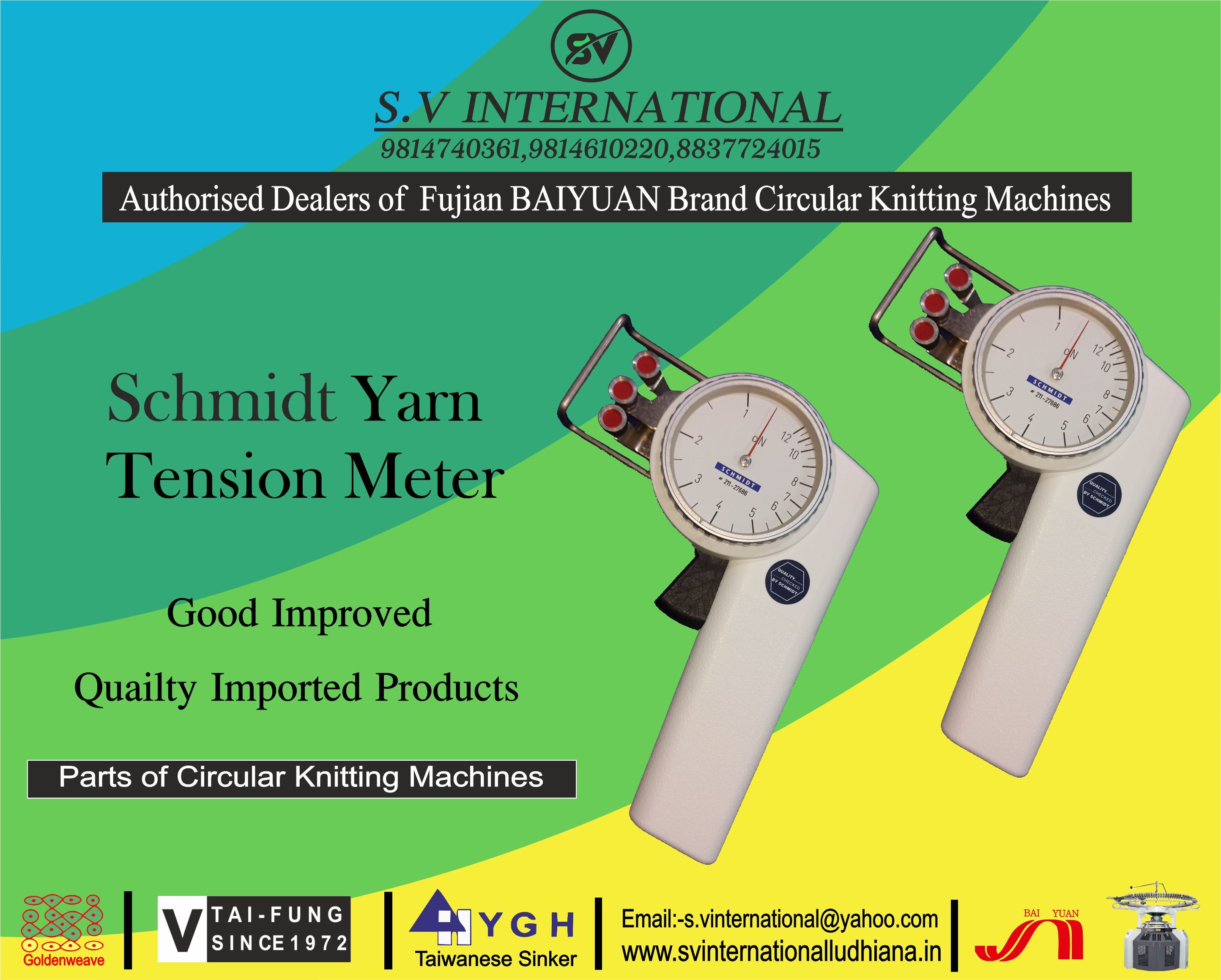 Schmidt Yarn Tension Meter at 38500.00 INR in Ludhiana | S.v International