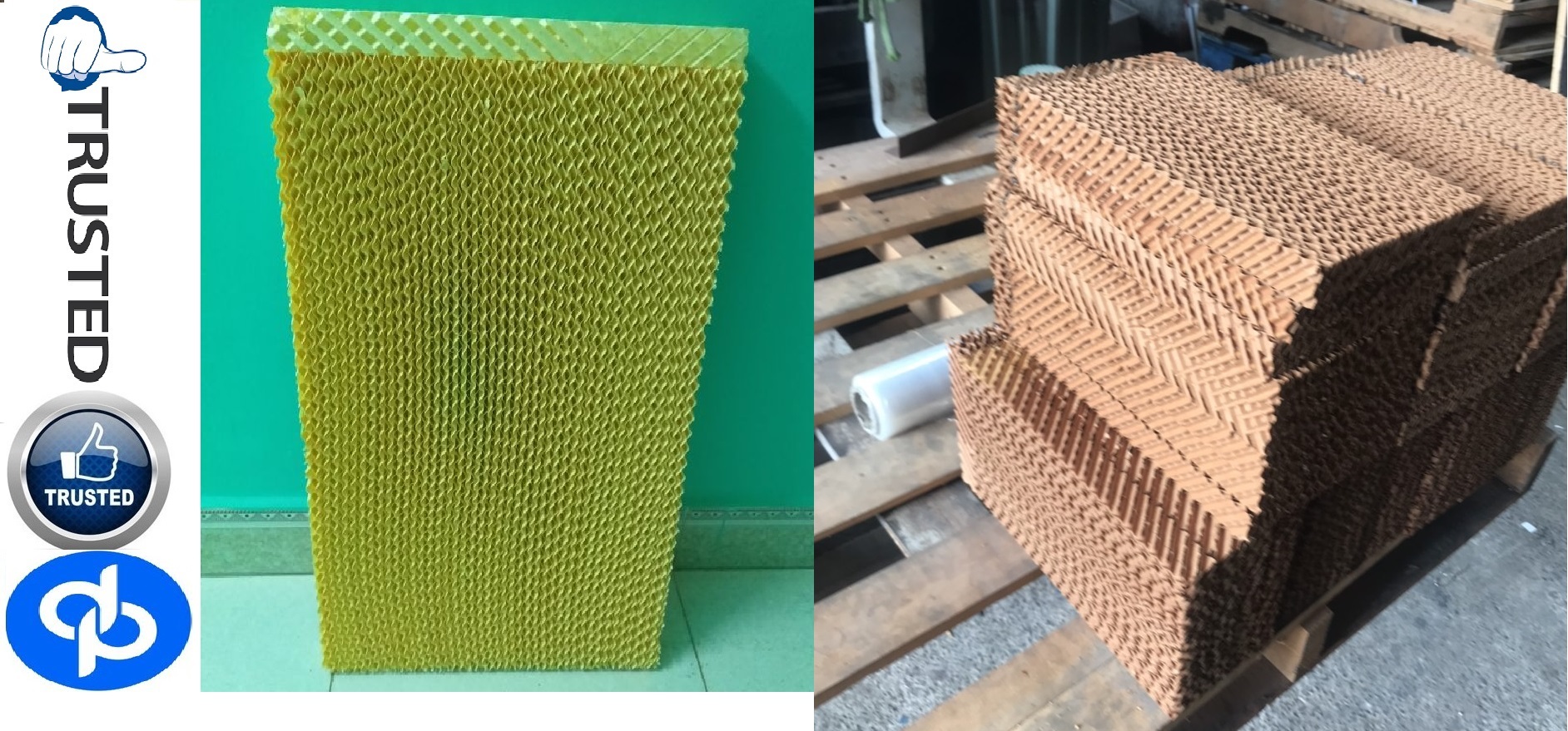 Honeycomb Evaporative Cooling Pad Manufacturer From Mohali at 350.00 INR in Delhi | D. P. Engineers