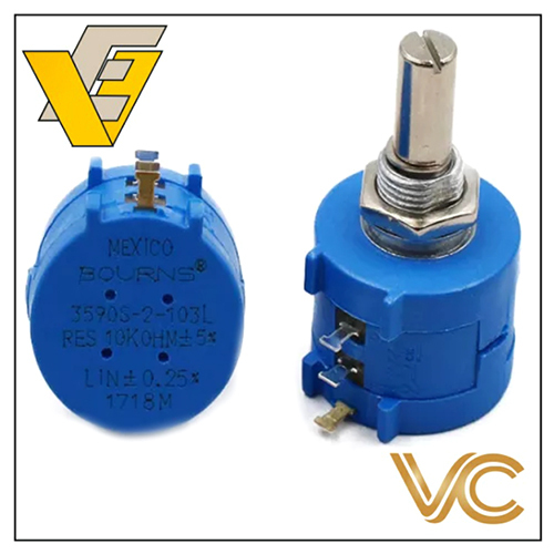 3590y-101 Potentiometer - Blue, 200-240 Volt, 50/60 Hertz | Industrial ...