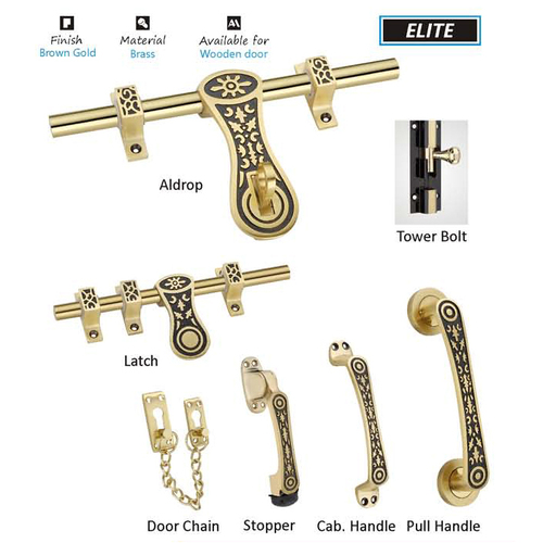Golden-black Wooden Door Latch at Best Price in Aligarh | K. V. Enterprises