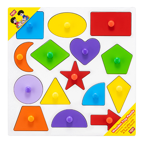 Shape Sorter Tray - Wooden Design, 15 Precision Crafted Non-toxic ...