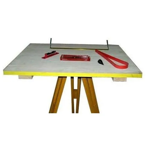 Plain Table Complete Set - White-brown Finish | Precision Designed For ...