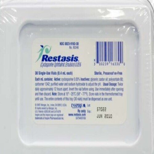 Restasis Ophthalmic Emulsion General Medicines at Best Price in Mumbai ...