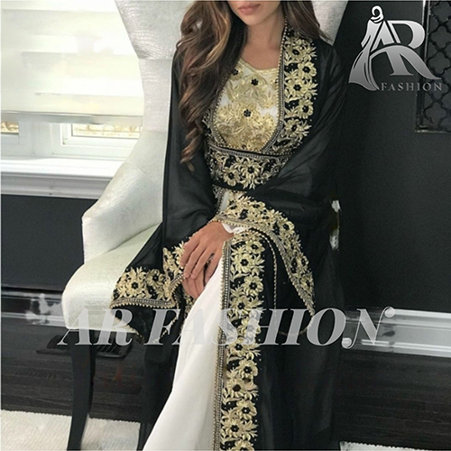Royal Modern Dubai Moroccan Kaftan Party Wear Arabic Jalabiya Jacket ...