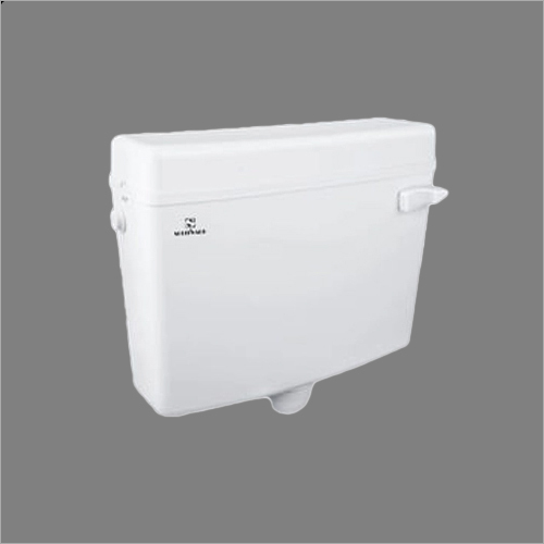 Delcy Cistern Flush Tank - Pp Material, Rectangular Shape, Glossy White ...