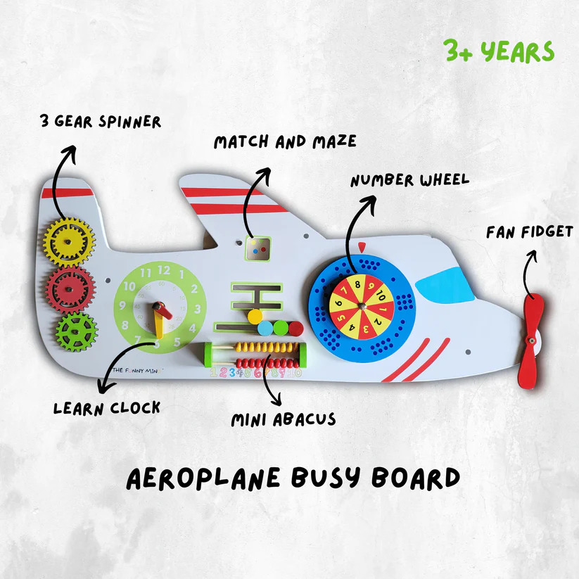 Aeroplane Rugged Wall Busy Board For Baby And Toddlers at Best Price in ...