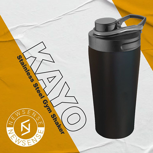 Kayo Black - Stainless Steel 800ml | Round Shape, Sipper Cap, Personal ...
