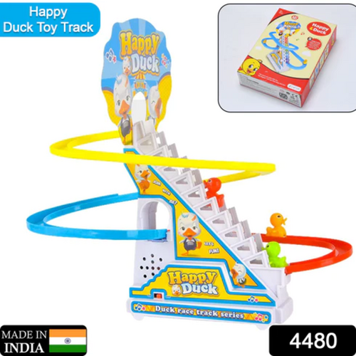 4480 Ducks Climb Stairs Toy Roller Coaster Electric Duck Chasing Race Track Set Fun Duck Stair ...