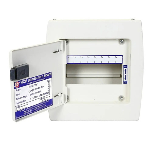 White Selvo 8 Way Spn Double Distribution Board at Best Price in Noida ...