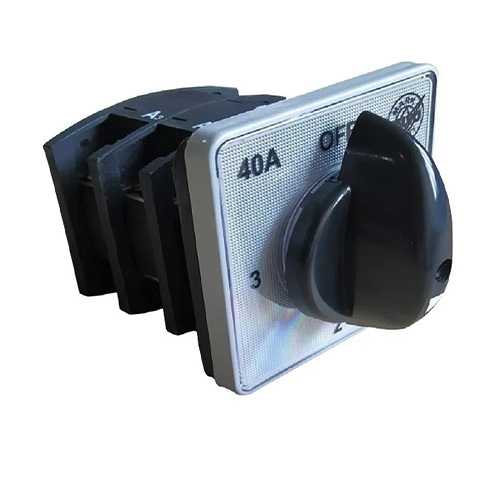 Black Selvo 40a Cam Operated Rotary Switch Phase Selector 1 Pole 3 Way ...