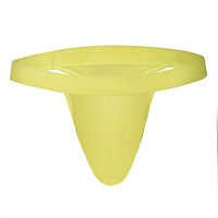 Plain Bruchi Club Side String Daisy Yellow See Trough Mens Thong at ...