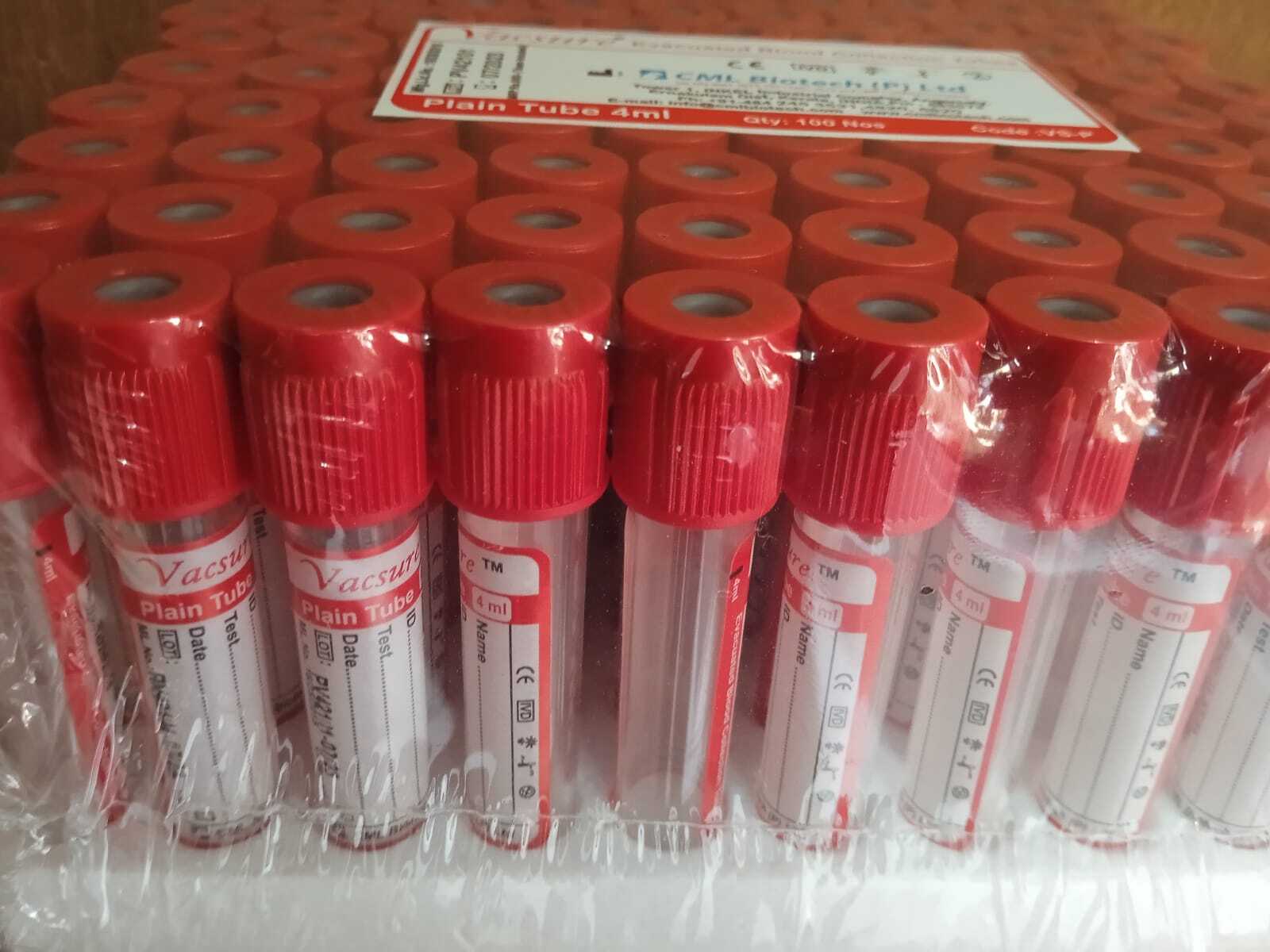 Vacuum Plain Blood Collection Tubes at 400.00 INR in Pune | Arjas ...