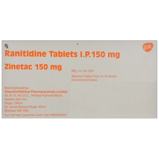 Ranitidine Tablets - 150mg, Pack Of 600 Tablets | Treats Heartburn ...