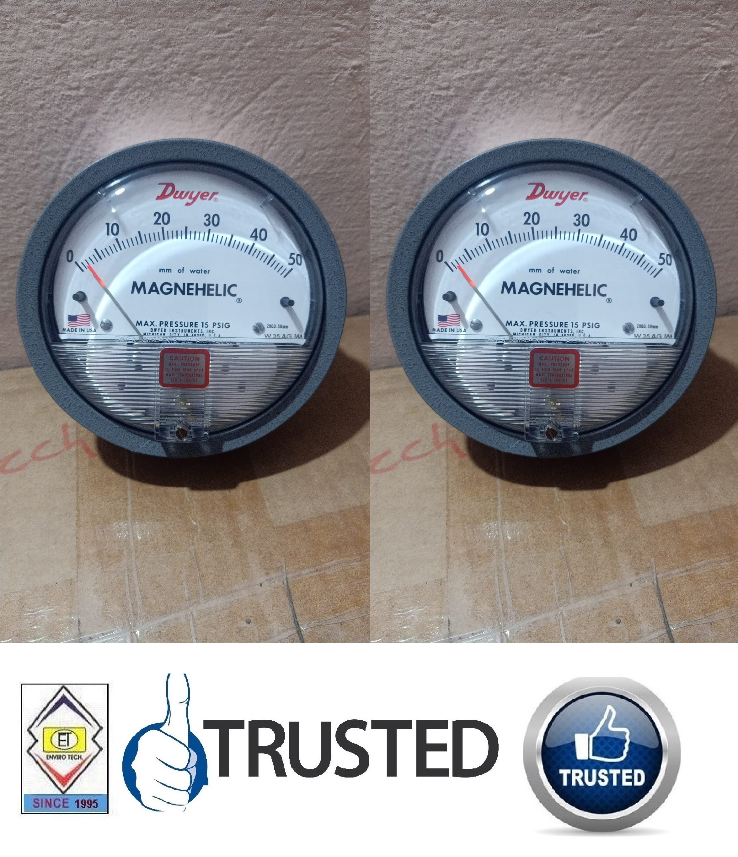Analog Dwyer Series 2000 Magnehelic Differential Pressure Gauge ...