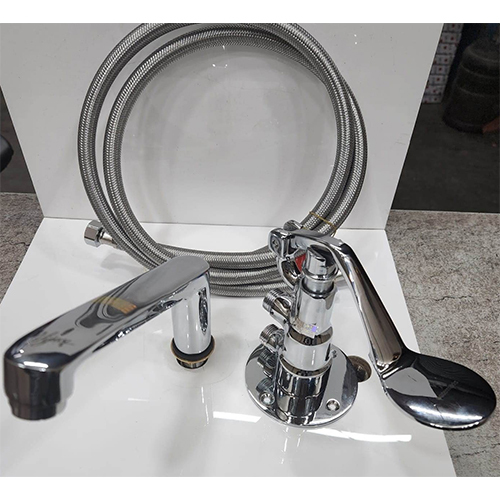 Foot Operated Valve Deck Mounted Spout ( Flat ) Ss Connection Pipe 1mtr ...