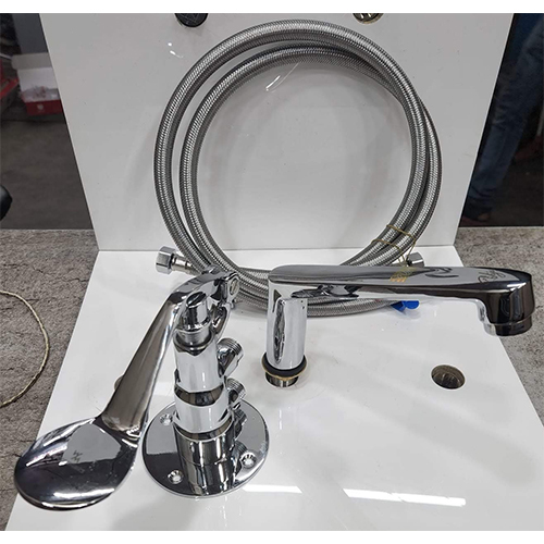 Foot Operated Valve Deck Mounted Spout ( Flat ) Ss Connection Pipe 1mtr ...