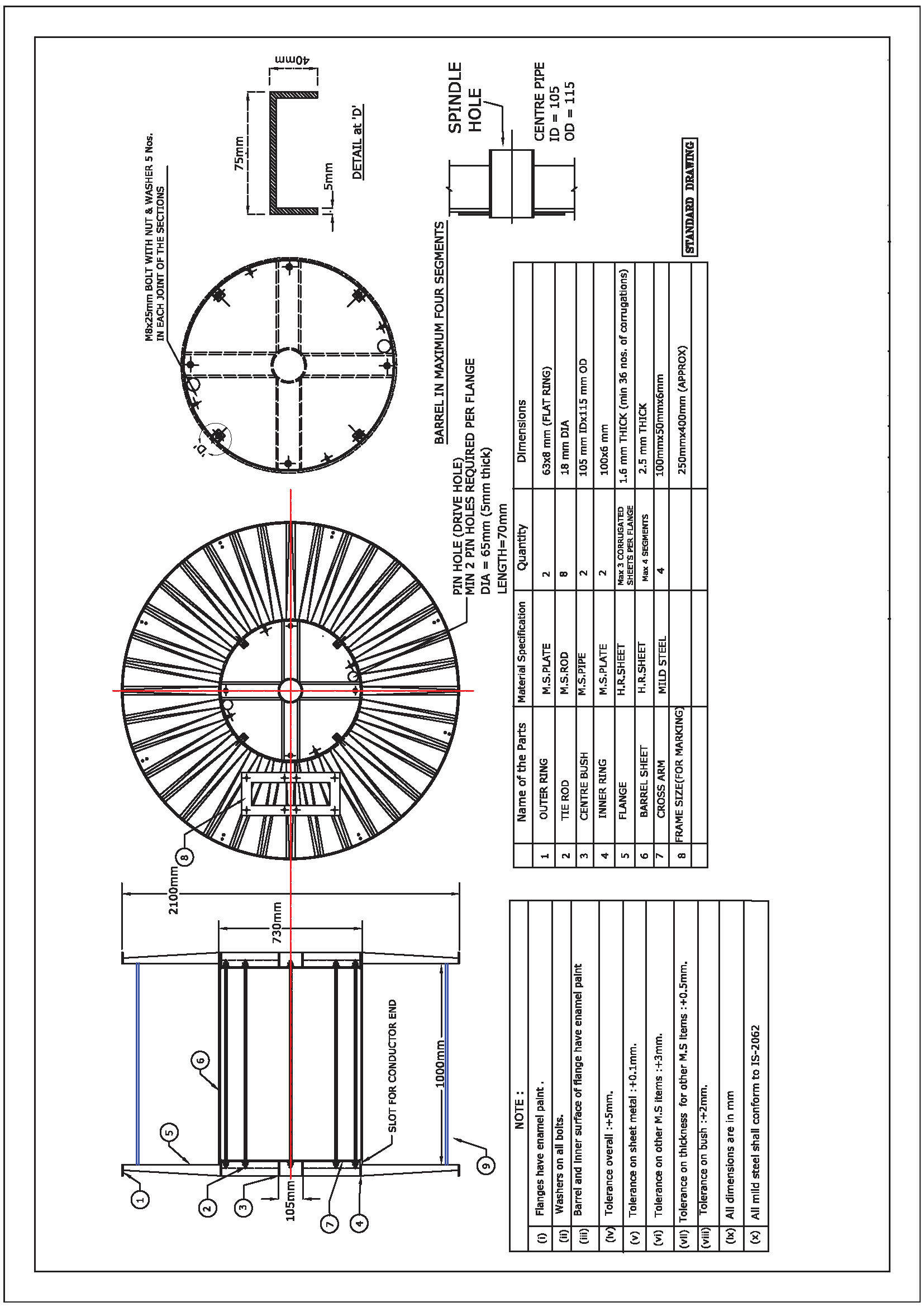 Cable/conductor Steel Drum at 22500.00 INR in Chennai, Tamil Nadu ...