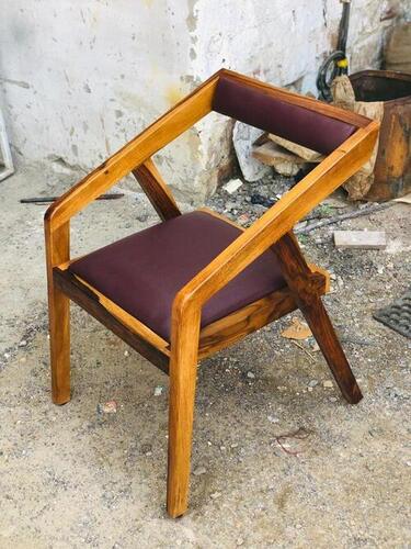 Mango Wood Cushion Normal Arm Chair For Restaurants And Cafe at Best ...
