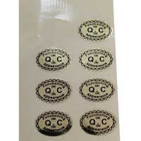 Acrylic Qc Sticker Labels at Best Price in Noida | Sanskar Holographics ...